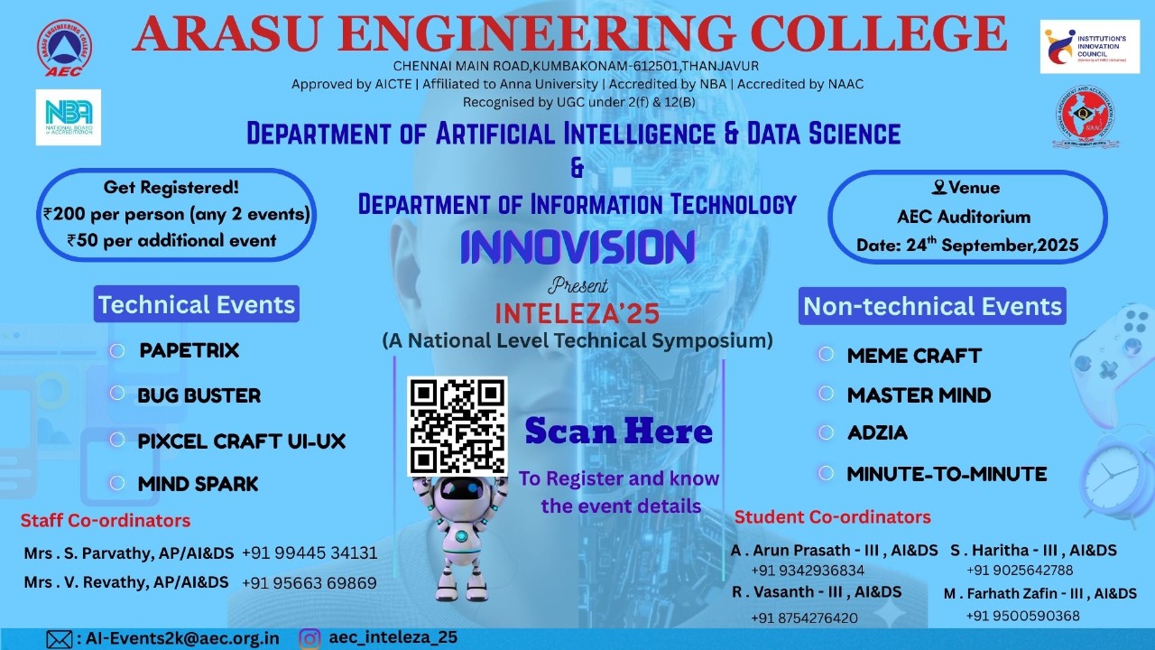 Engineering Admissions 2025 | Arasu Engineering College